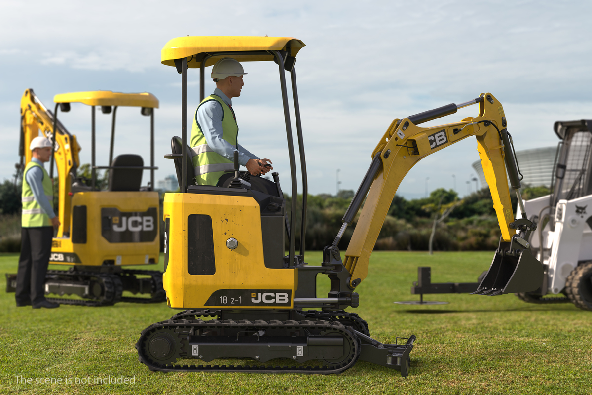 Mini tracked excavator dirty 3D model - TurboSquid 1383579