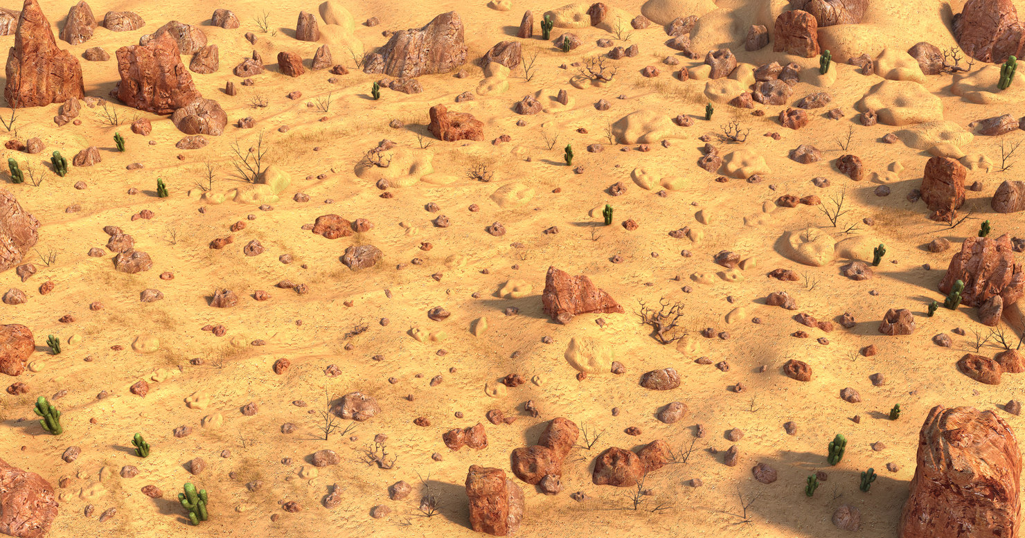 Desert environment 3D model - TurboSquid 1383509