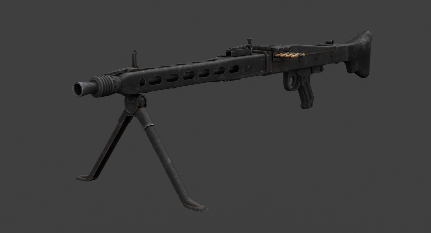 Rheinmetall mg 3 machine gun model - TurboSquid 1383555