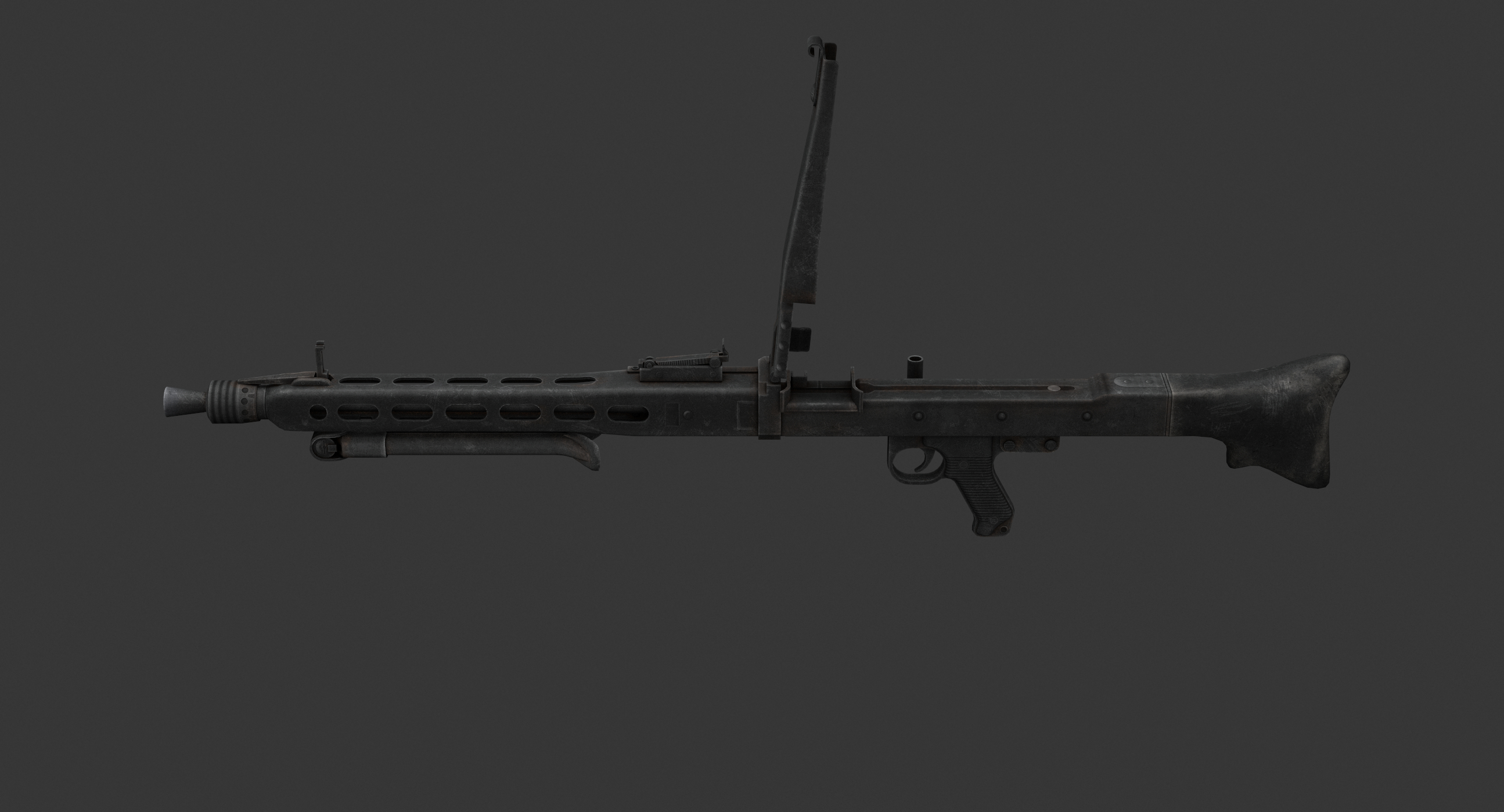 Rheinmetall mg 3 machine gun model - TurboSquid 1383555