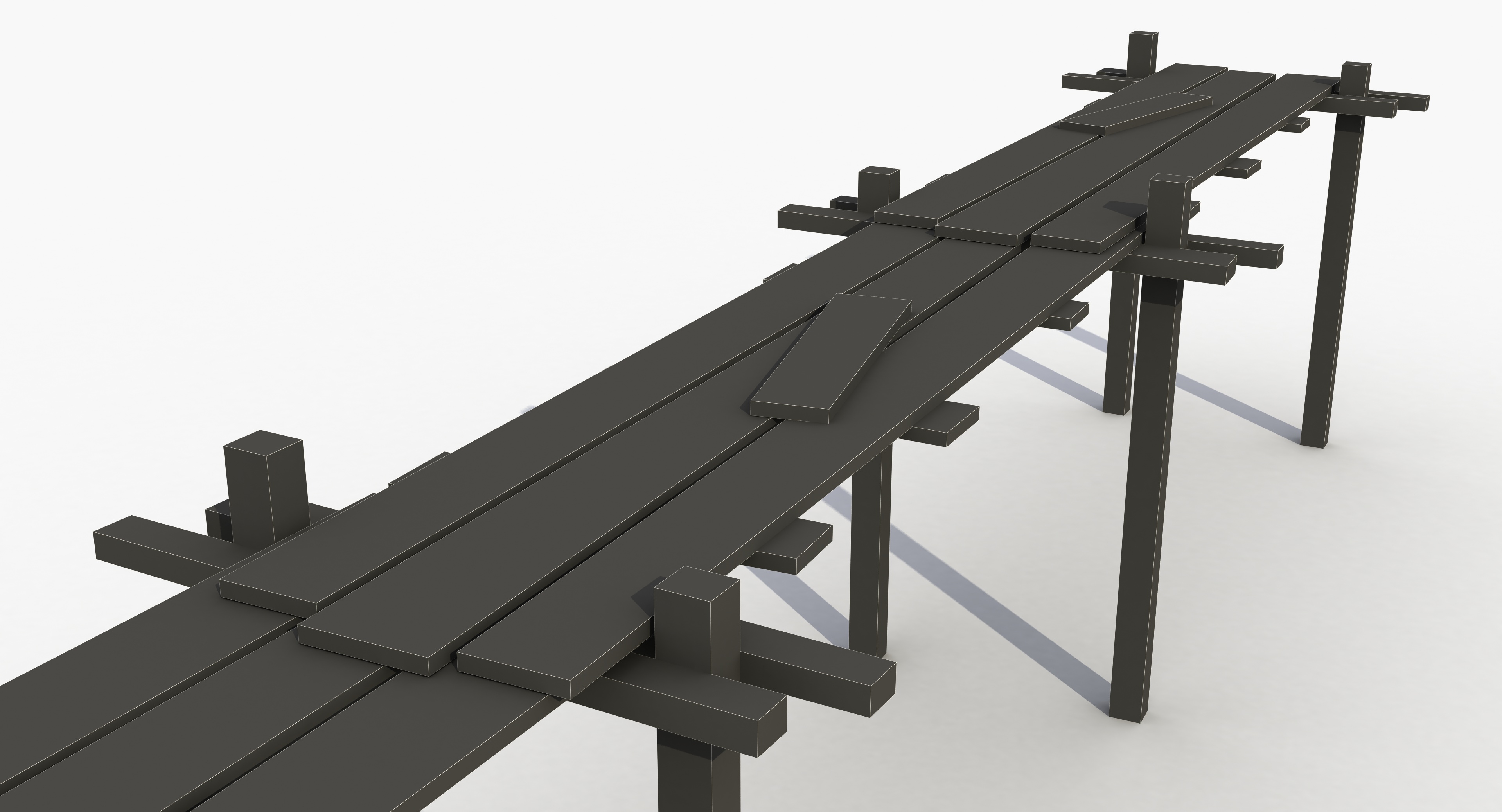 modelo 3d Viejo puente peatonal 5 - TurboSquid 1383593