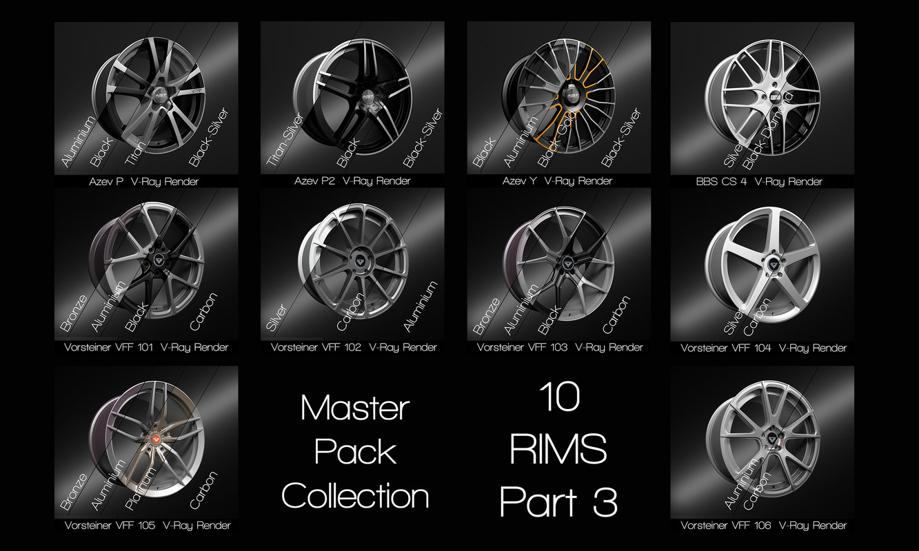 Rim pack 3D model - TurboSquid 1383662