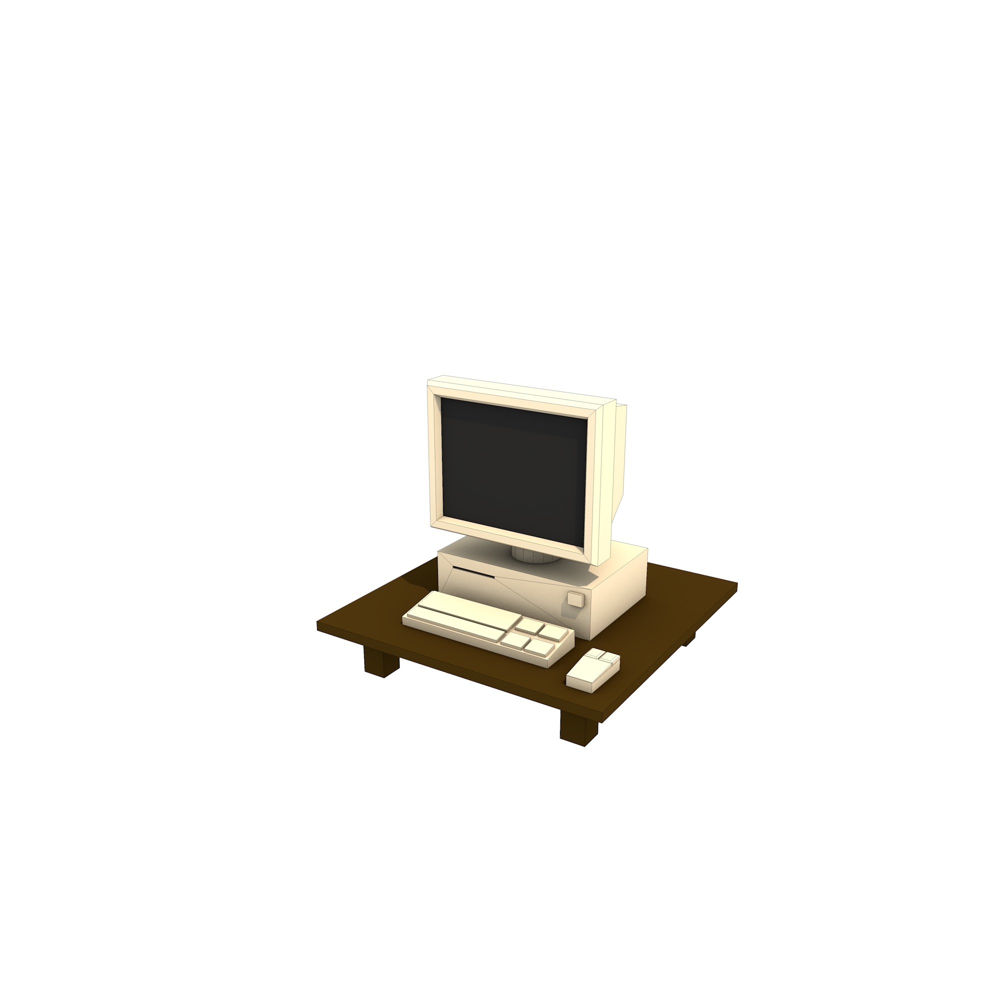 Simple computer 3D model - TurboSquid 1383695