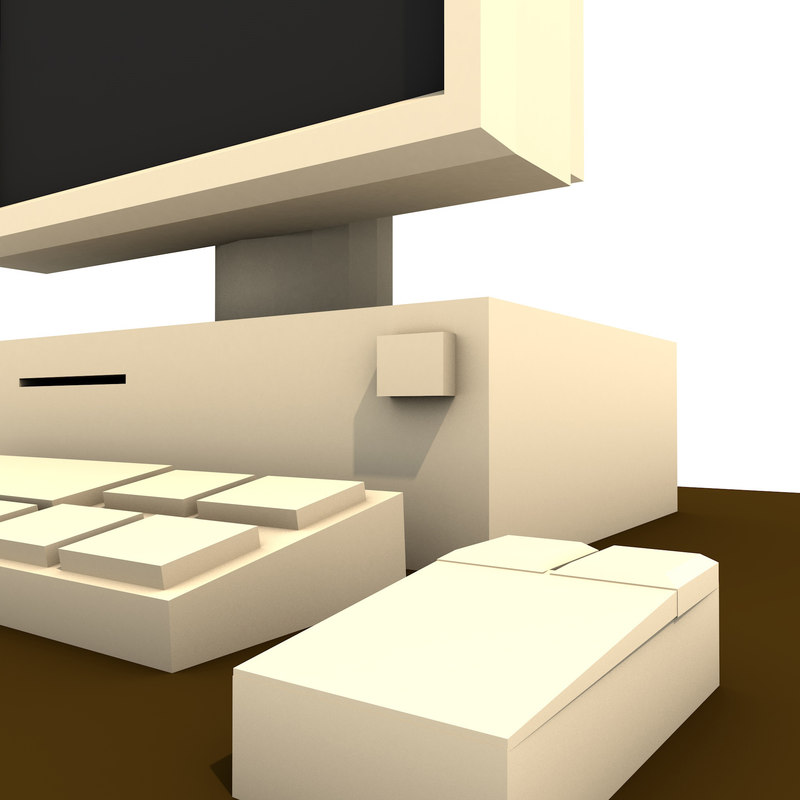 Simple computer 3D model - TurboSquid 1383695