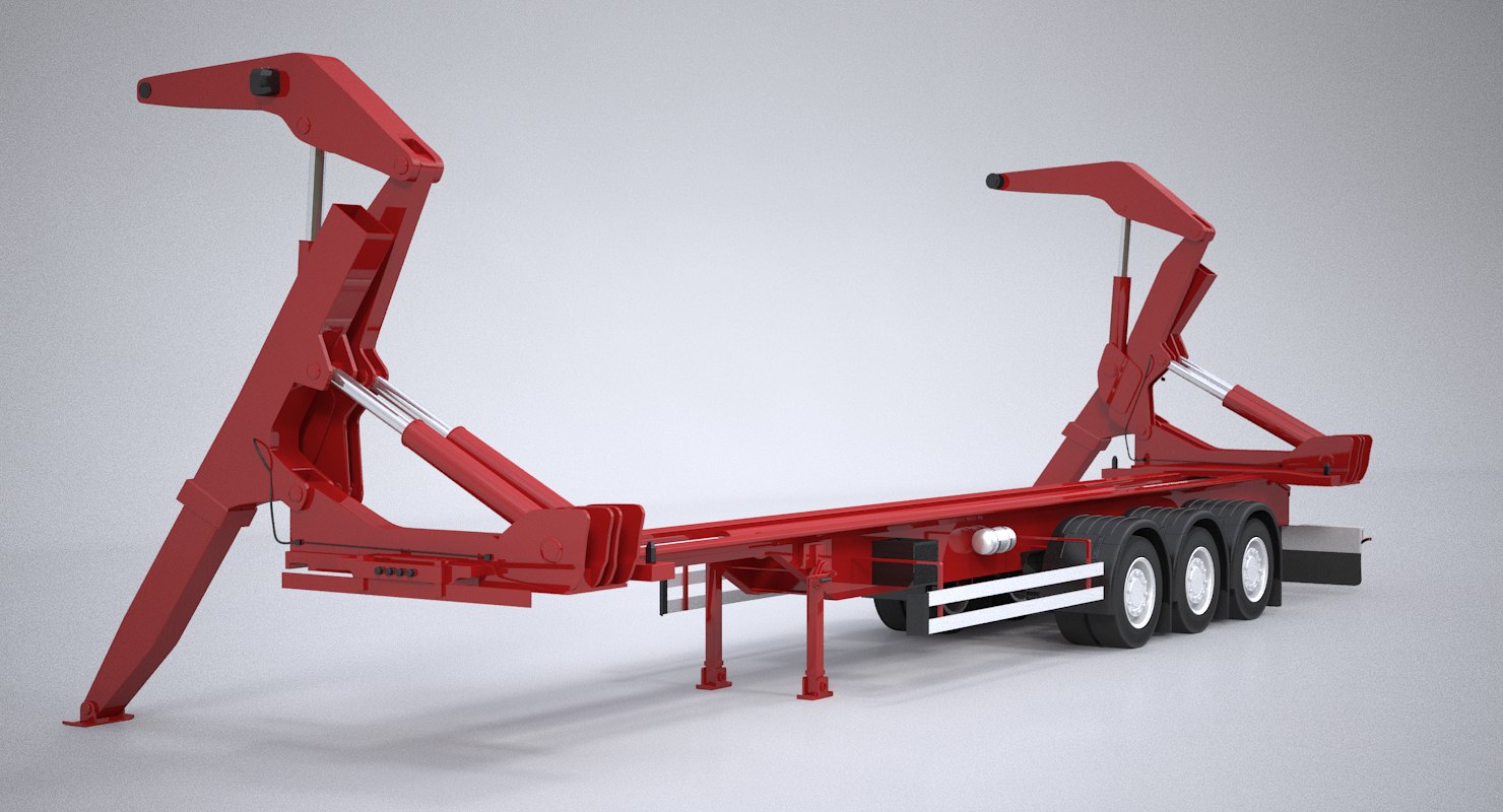 Sidelifter semi trailer 3D model - TurboSquid 1383782