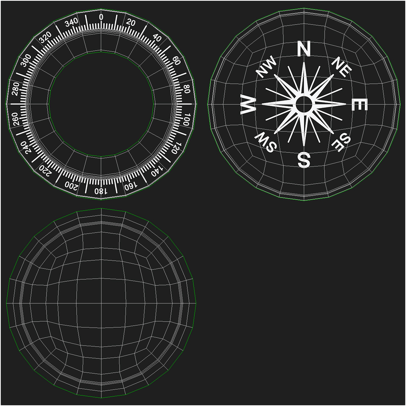 3D compass poles - TurboSquid 1186413