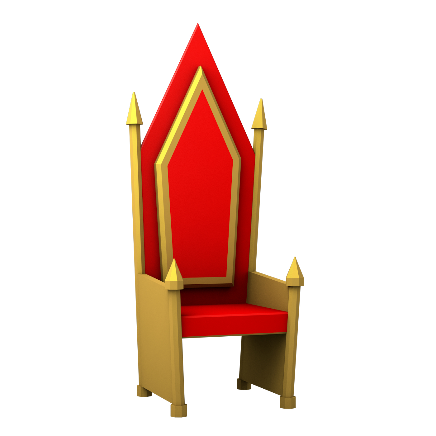 Cartoon throne 3D model - TurboSquid 1383827