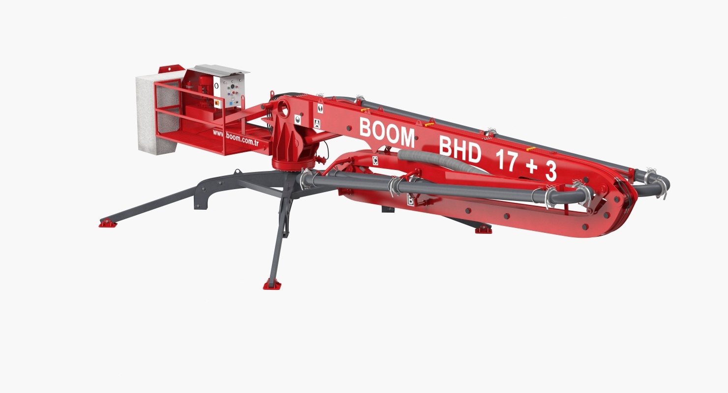 Concrete boom machine makina 3D - TurboSquid 1384173