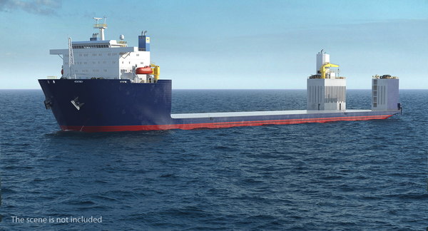 3D heavy load ship - TurboSquid 1384172