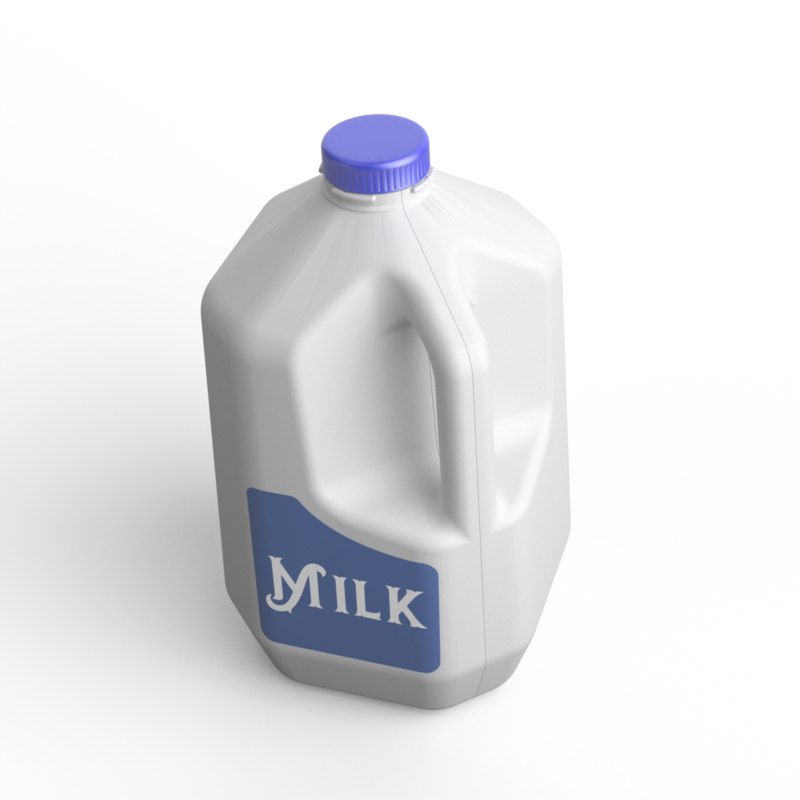 Gallon milk 3D model - TurboSquid 1384017