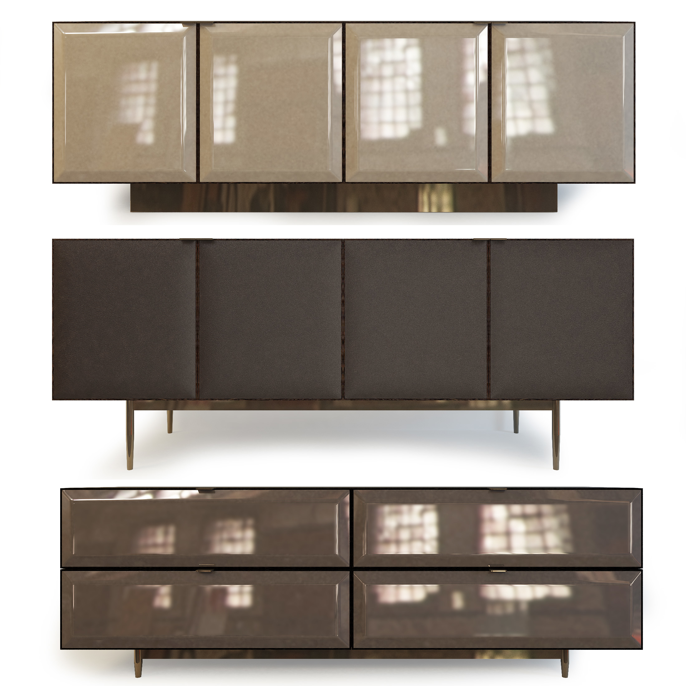 Chest sideboard morrison minotti model - TurboSquid 1384149