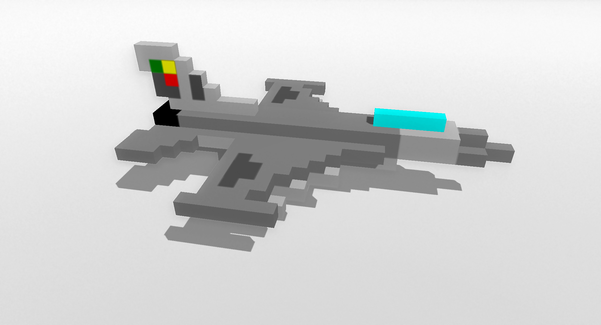 3D pixelated f16 jet fighter - TurboSquid 1384142
