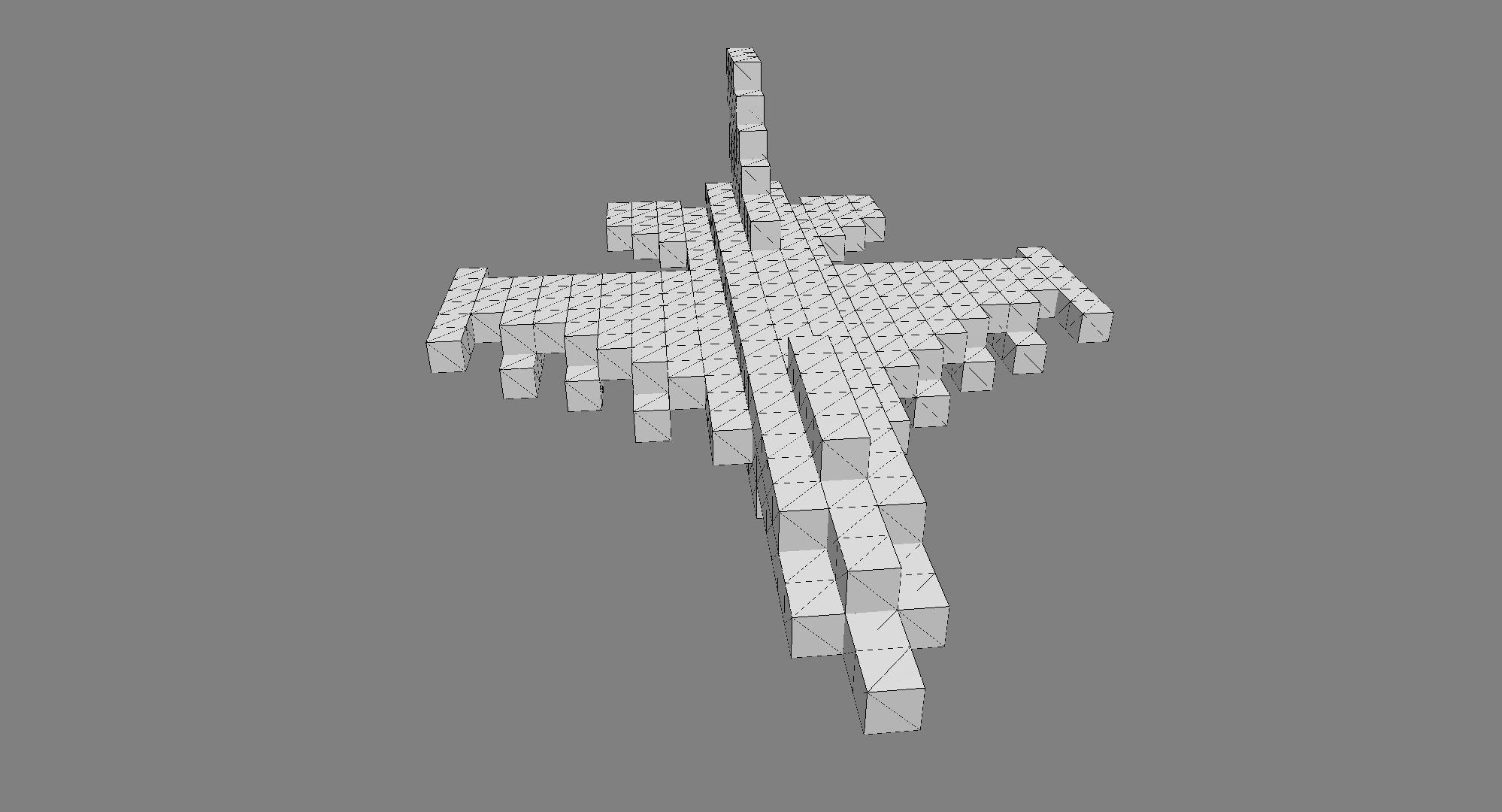 3D pixelated f16 jet fighter - TurboSquid 1384142