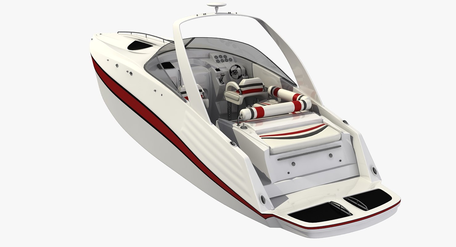 Speed boat model - TurboSquid 1384240