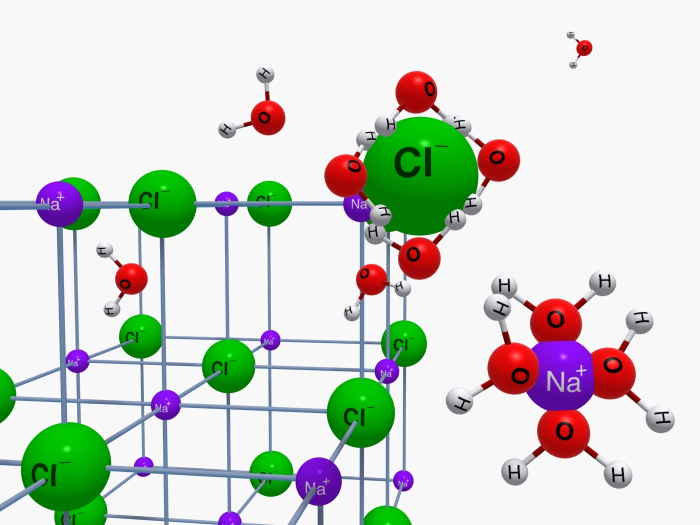 Modello 3D Nacl Lattice Structure Dissolves Animated - TurboSquid 1384381