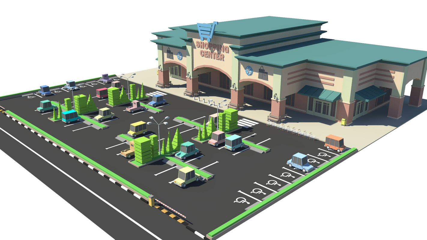 3D market supermarket - TurboSquid 1384495