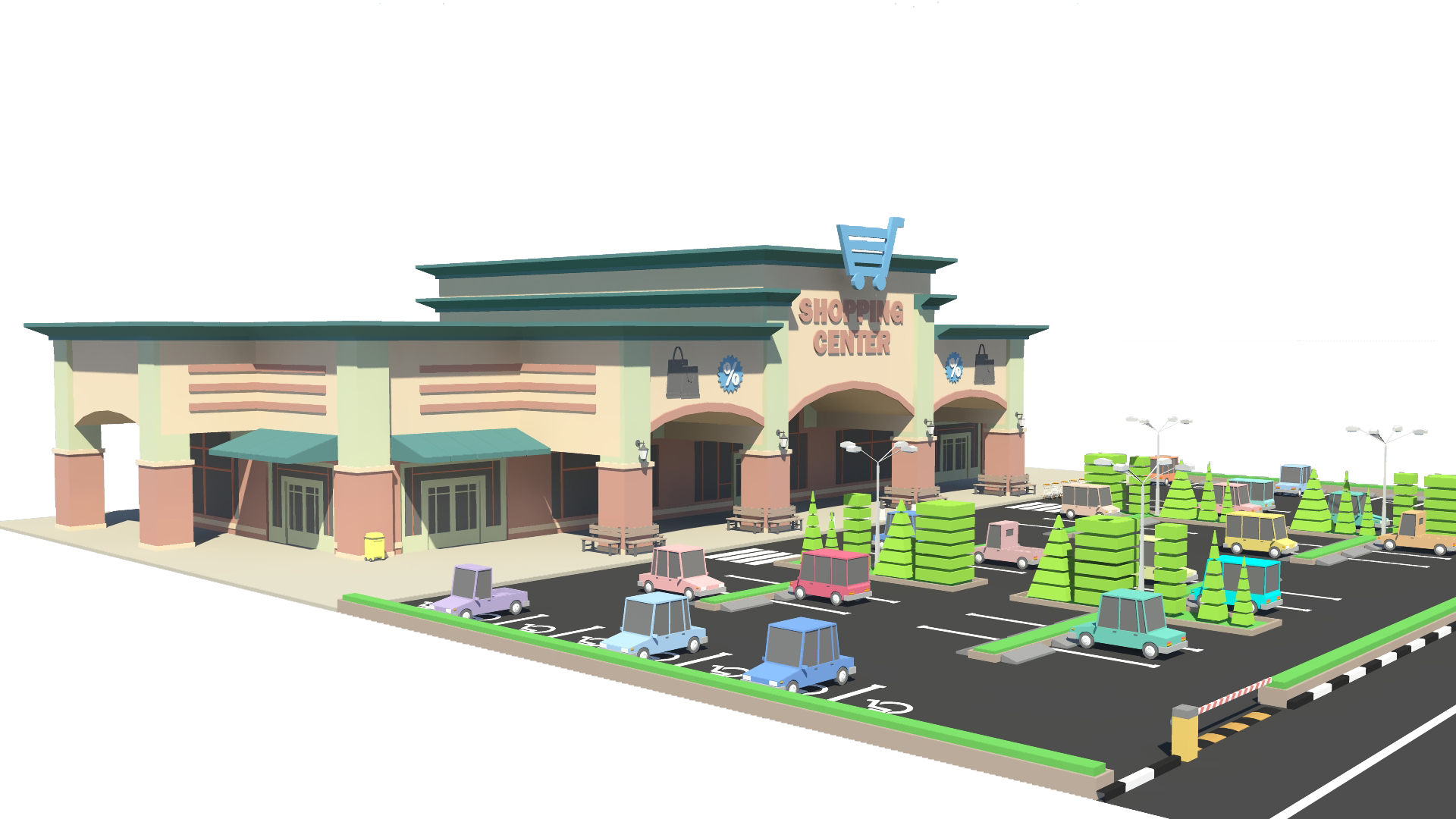 3D market supermarket - TurboSquid 1384495