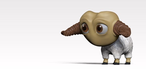 Cartoon sheep 3D model - TurboSquid 1384582