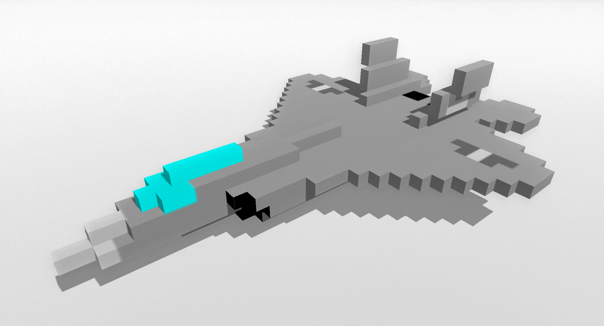 Pixelated f22 jet fighter 3D - TurboSquid 1384681