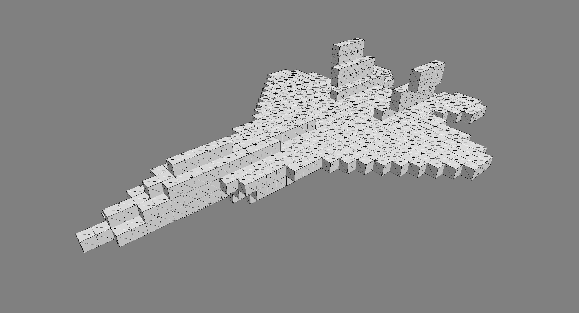 Pixelated f22 jet fighter 3D - TurboSquid 1384681