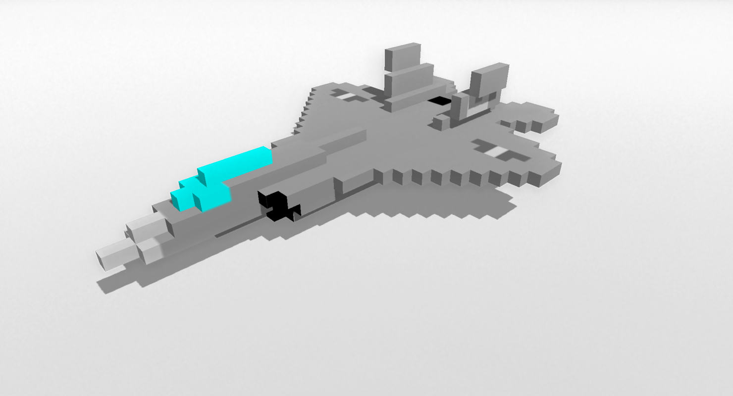 Pixelated f22 jet fighter 3D - TurboSquid 1384681
