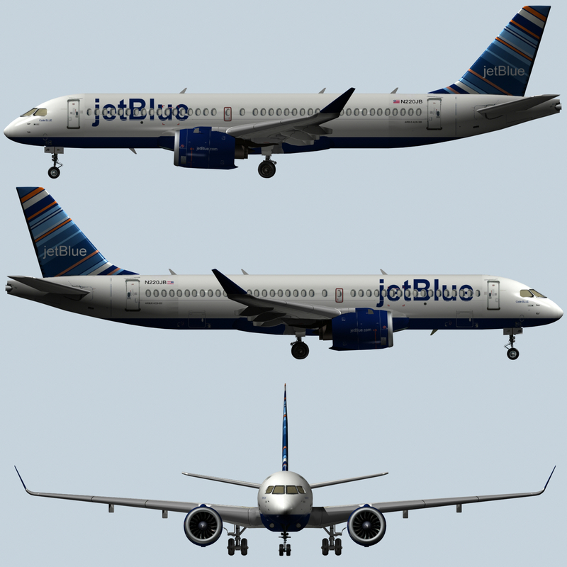 Airbus a220 300 series 3D model - TurboSquid 1384731