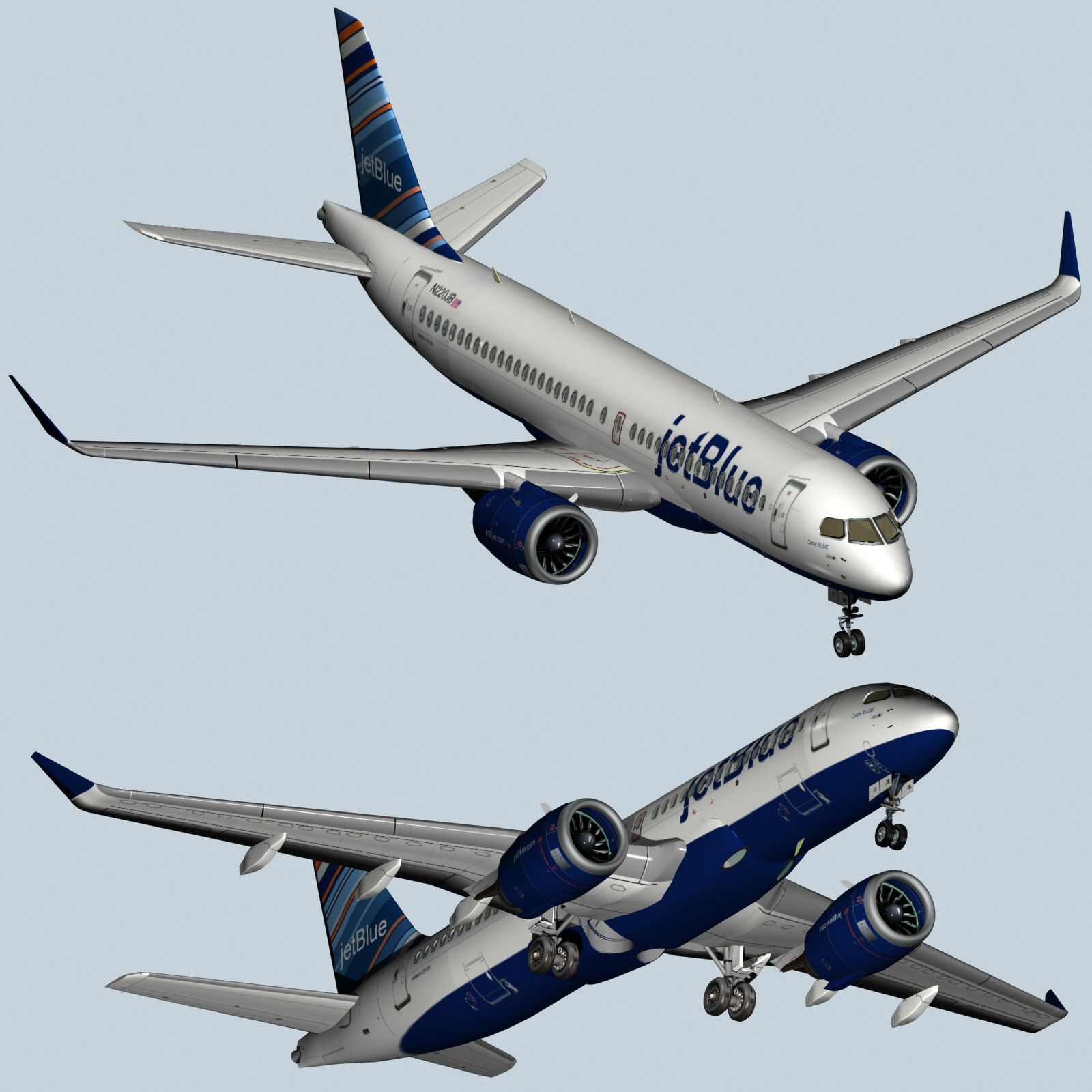 Airbus a220 300 series 3D model - TurboSquid 1384731