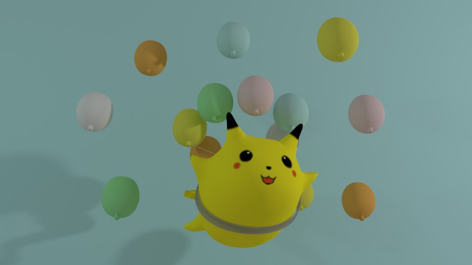 3D flying pikachu - TurboSquid 1384762
