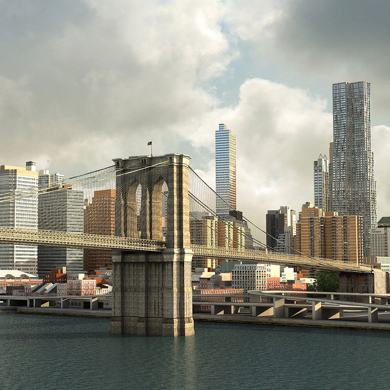 Manhattan lower 3D model - TurboSquid 1384672