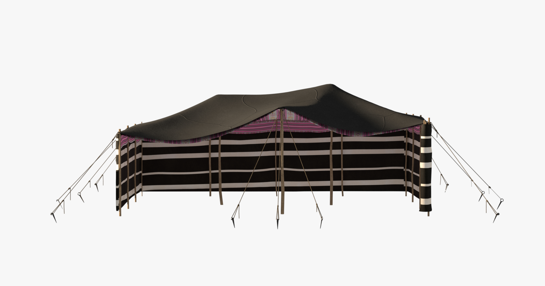 qatar arabian tent 3d model