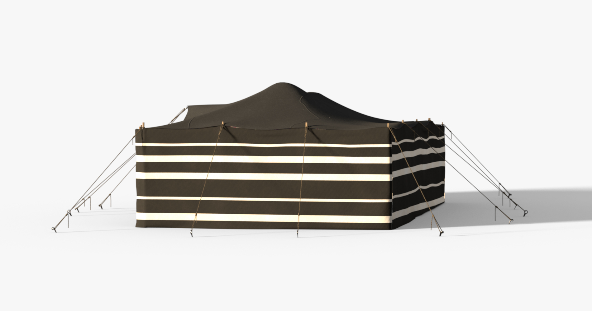 qatar arabian tent 3d model
