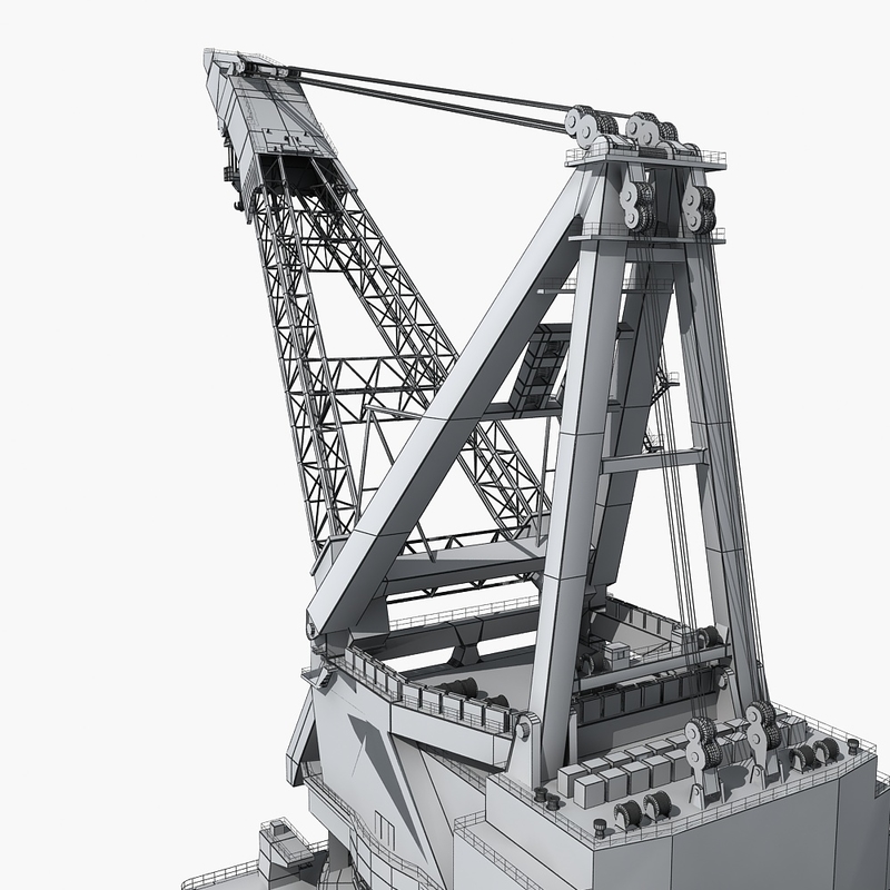 3D crane ship 1 - TurboSquid 1384960
