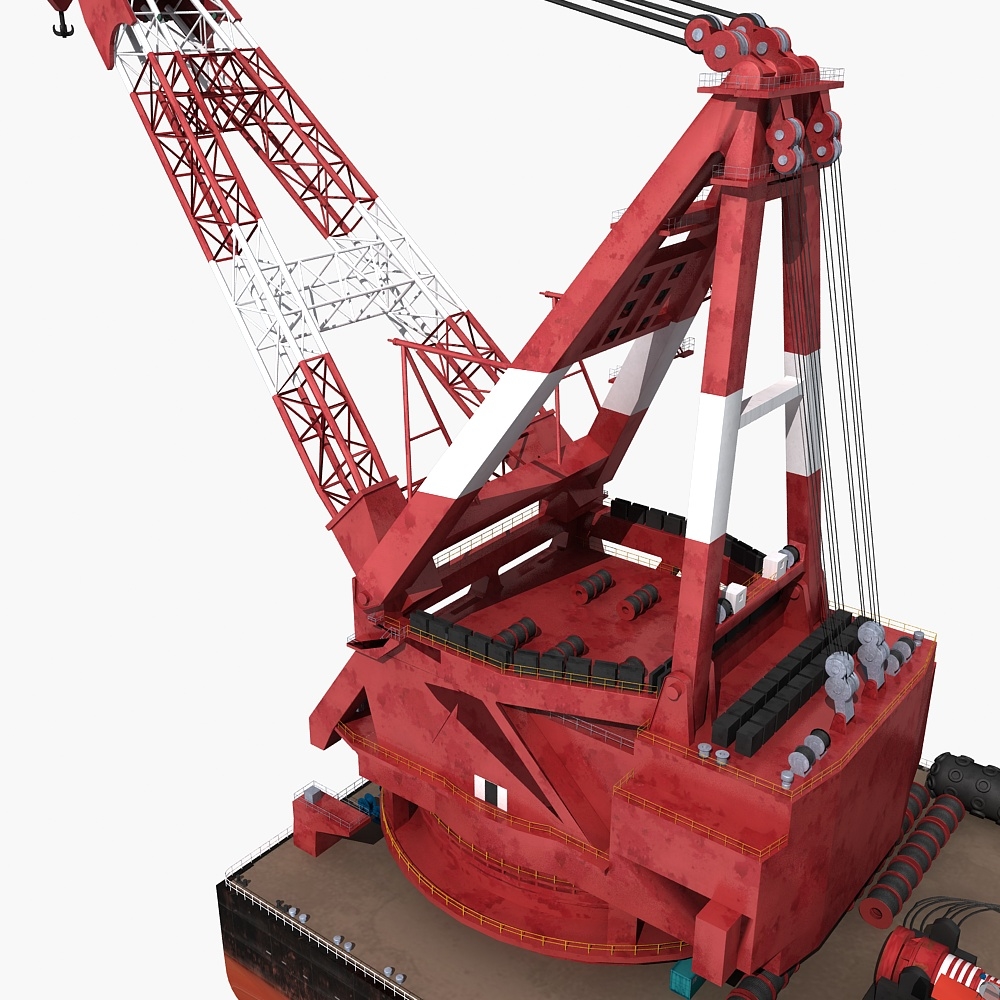 Crane ships 3D model - TurboSquid 1384992