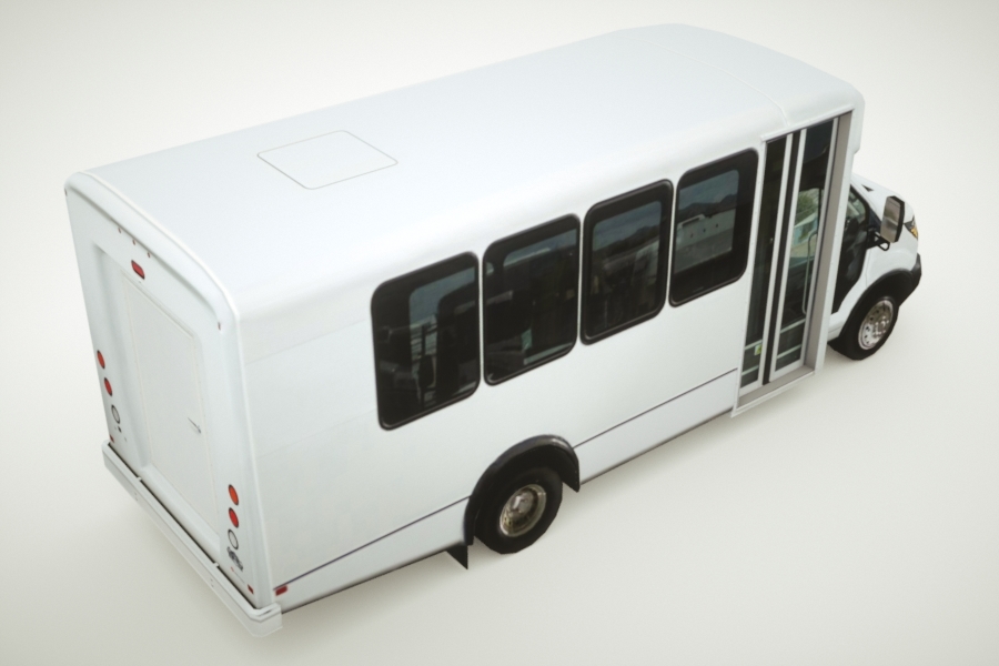 Generic shuttle bus van 3D model - TurboSquid 1385123