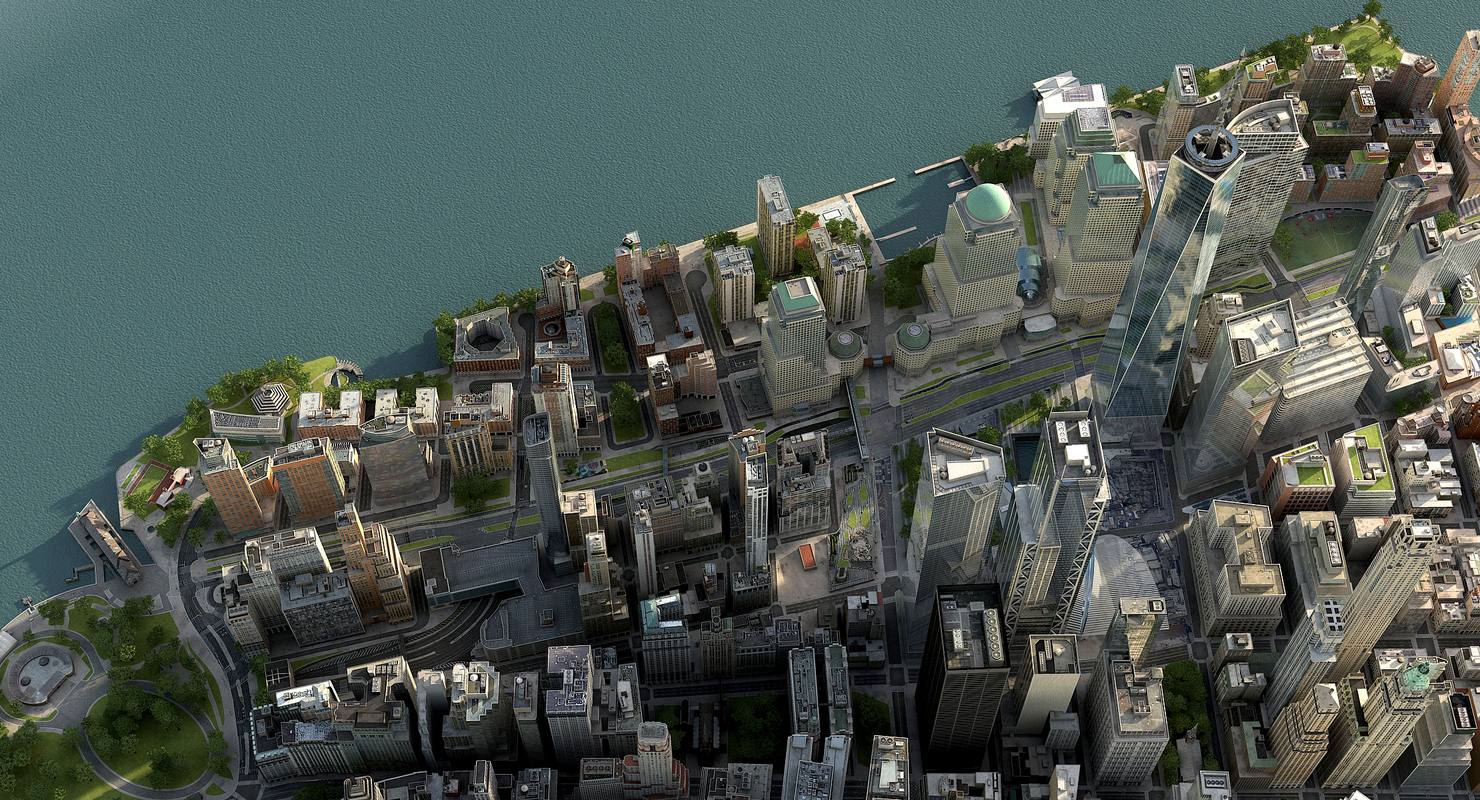 Manhattan lower 3D model - TurboSquid 1385166