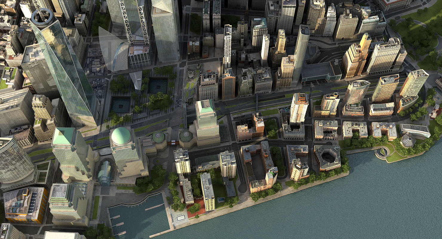 Manhattan lower 3D model - TurboSquid 1385166