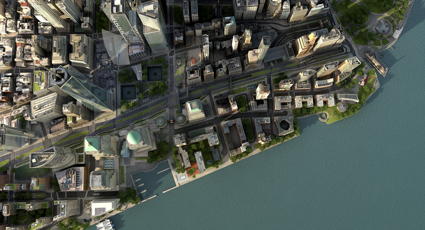 Manhattan lower 3D model - TurboSquid 1385166