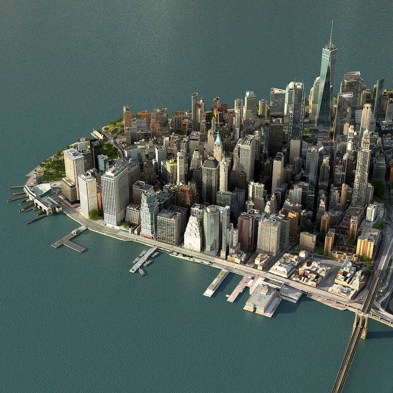 Manhattan Lower 3d Model Turbosquid 1385166
