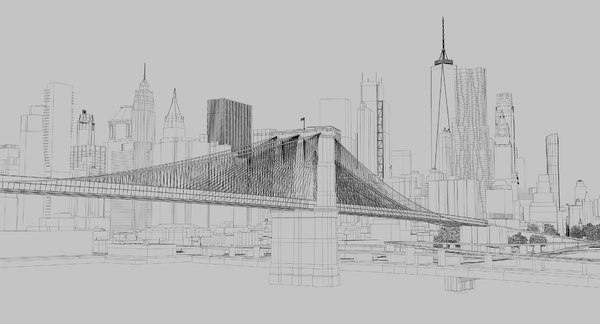 Manhattan lower 3D model - TurboSquid 1385166