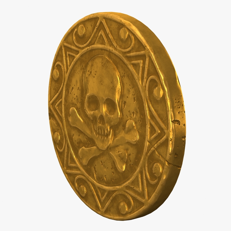 Skull coin 3D model - TurboSquid 1331000