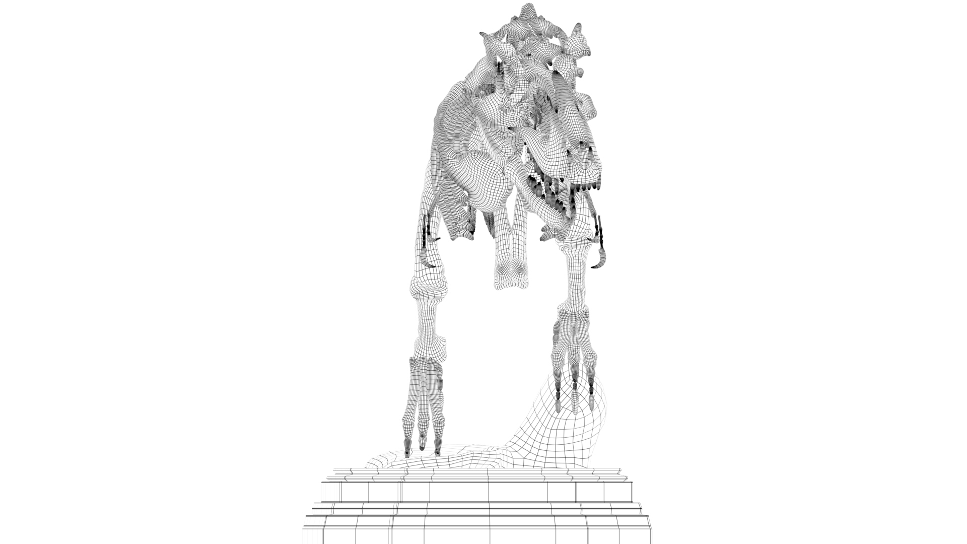 3D tyrannosaurus rex skeleton - TurboSquid 1385472