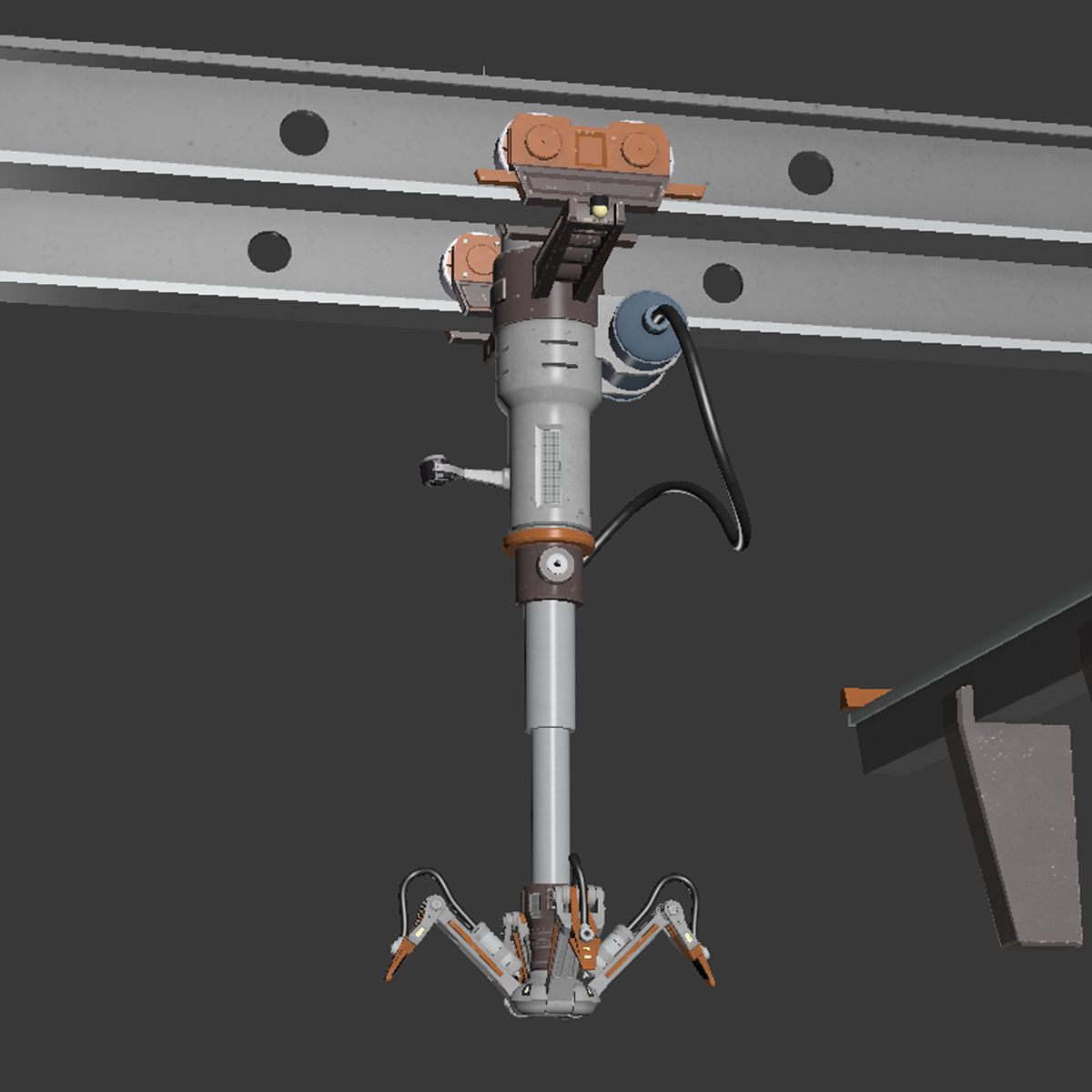 Sci-fi industrial robotic crane 3D model - TurboSquid 1385489