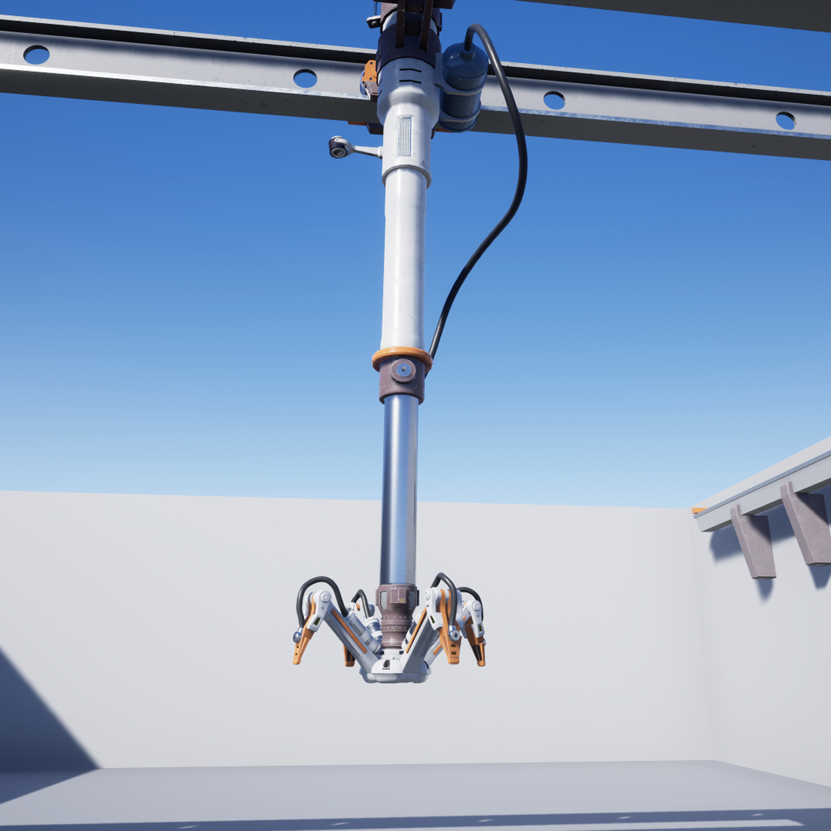 Sci-fi industrial robotic crane 3D model - TurboSquid 1385489