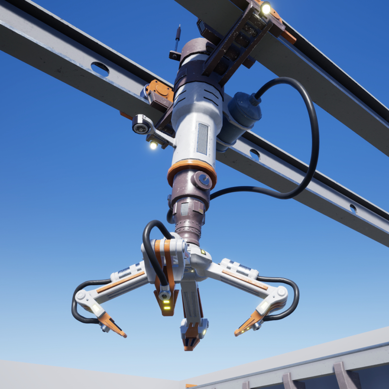 Sci-fi industrial robotic crane 3D model - TurboSquid 1385489