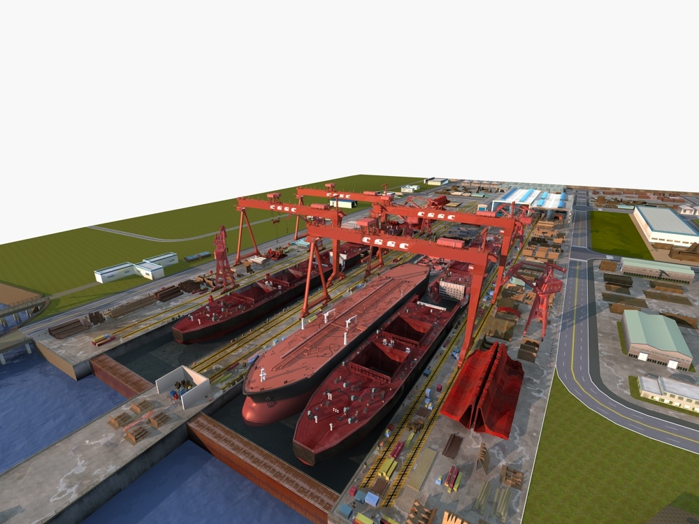 Ship shipyard 3D model - TurboSquid 1385639