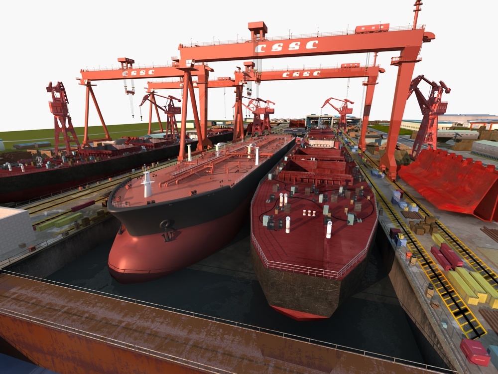 Ship shipyard 3D model - TurboSquid 1385639