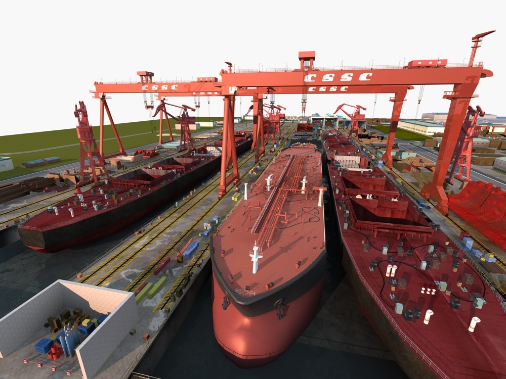 Ship shipyard 3D model - TurboSquid 1385639