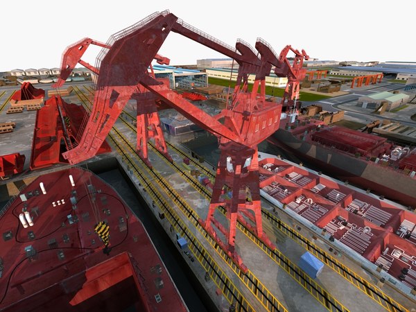 Ship shipyard 3D model - TurboSquid 1385639