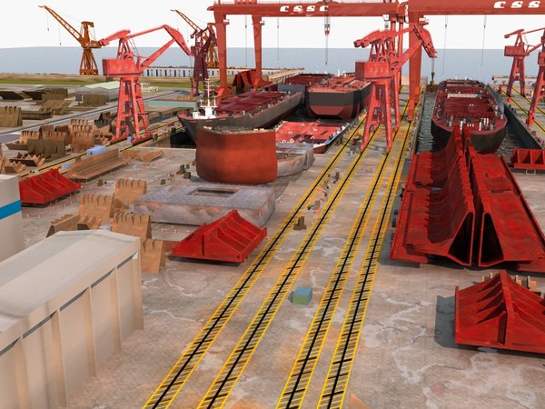 Ship shipyard 3D model - TurboSquid 1385639