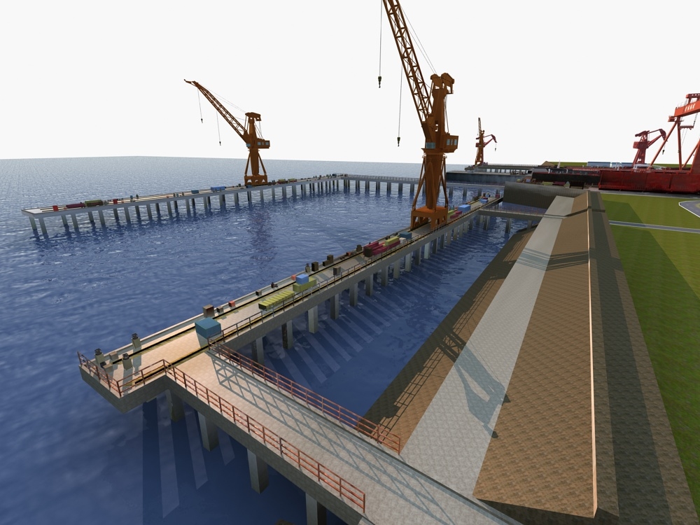 Ship shipyard 3D model - TurboSquid 1385639